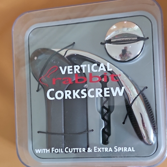 Metrokane | Dining | Brand New Vertical Rabbit Corkscrew Set Silver And ...